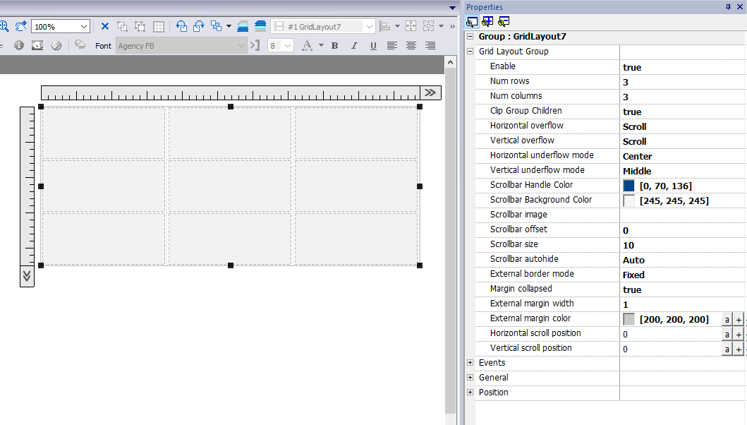 Widget disposition en grille